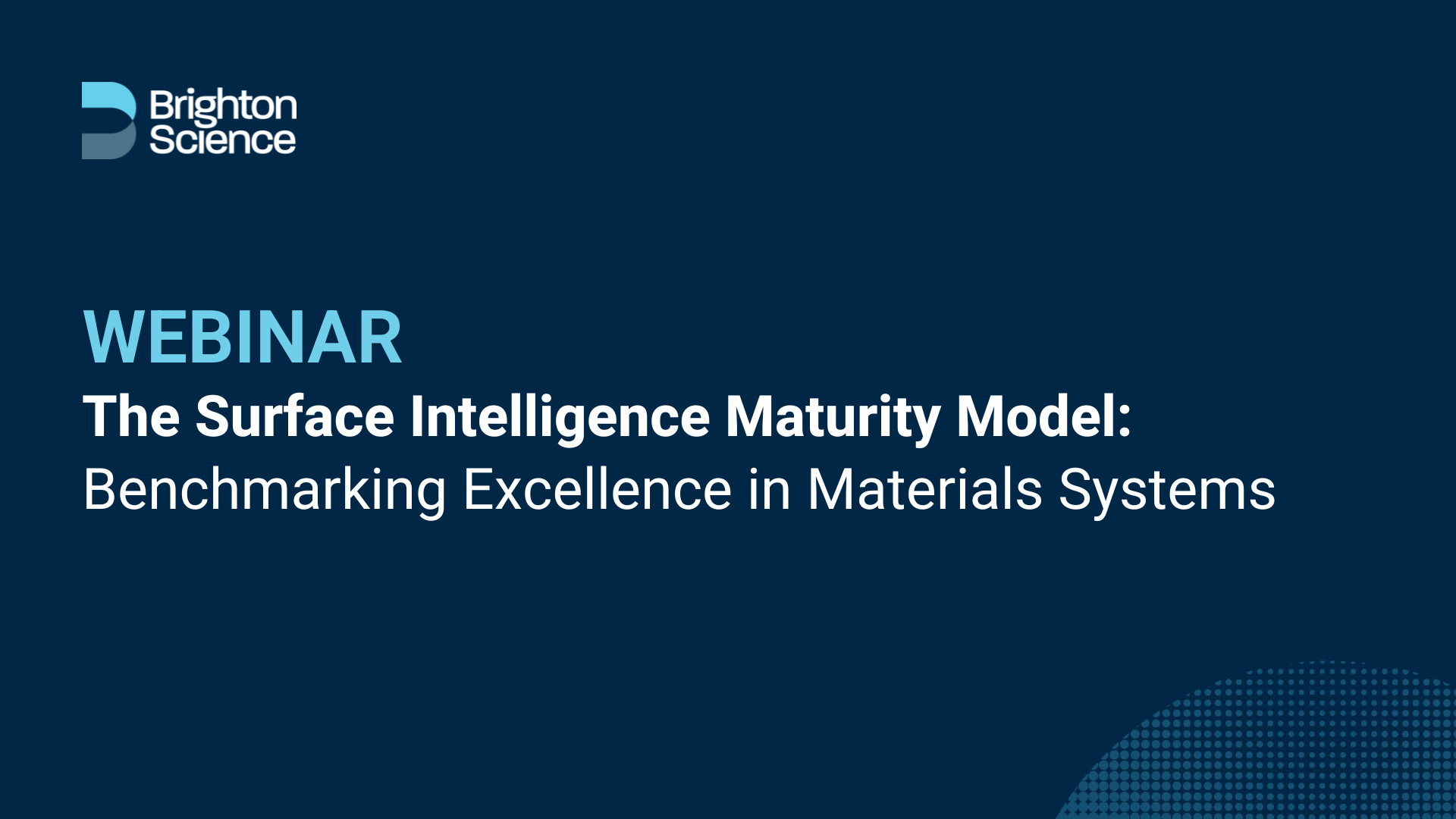 Webinar: Introducing the Surface Intelligence Maturity Model